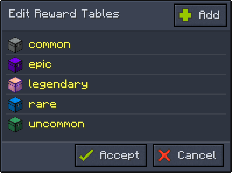 Reward Tables and Loot Crates | Feed The Beast Docs