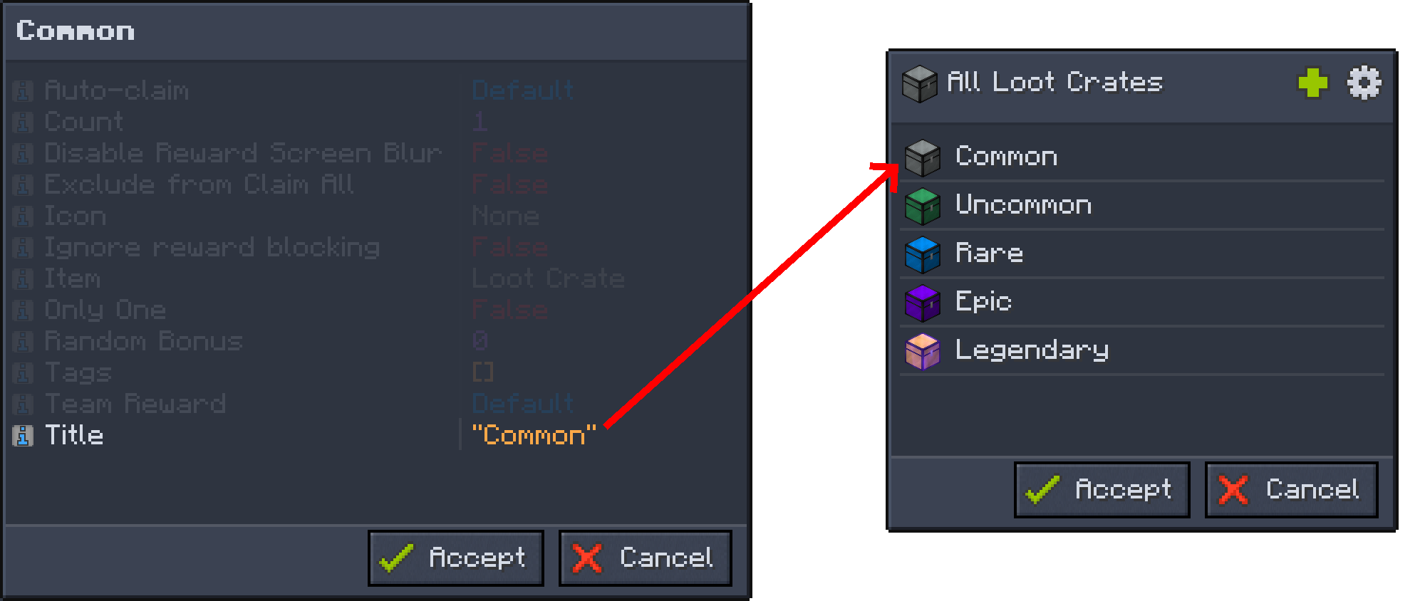 Reward Tables and Loot Crates | Feed The Beast Docs